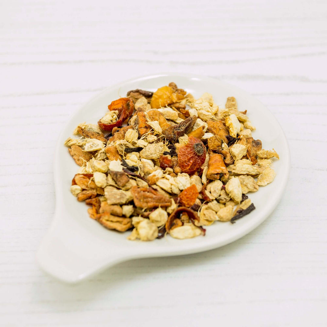 Juicy Ginger Tea Caffeine Free Tea Debonair Tea Co